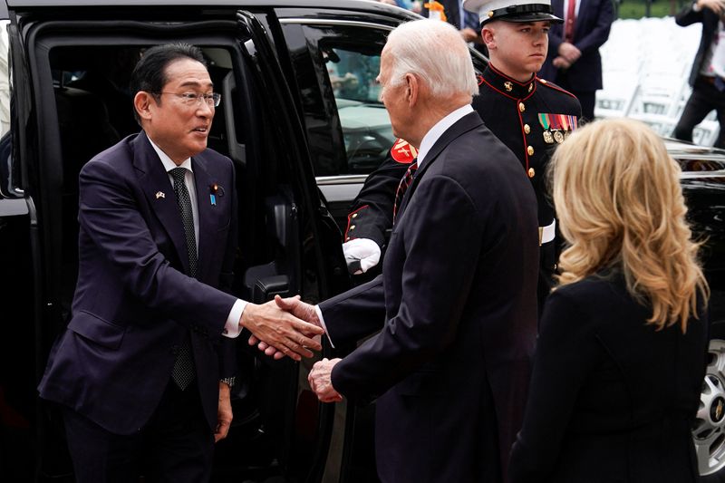 Biden welcomes ‘global partner,’ Japan’s Kishida, at White House summit ...