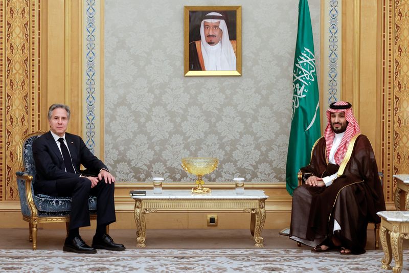 Blinken, Saudi crown prince discuss achieving peace, security in Gaza ...